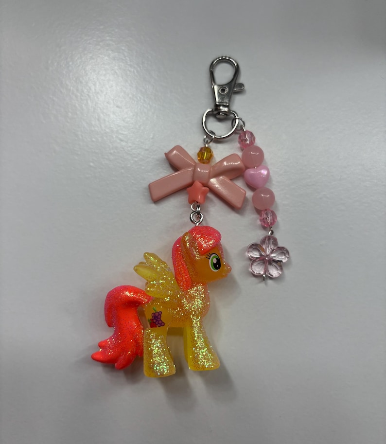 Handmade My Little Pony Keychains With Charms - Etsy