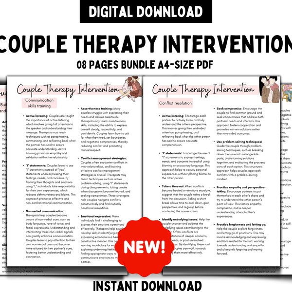 Therapy Intervention - Etsy