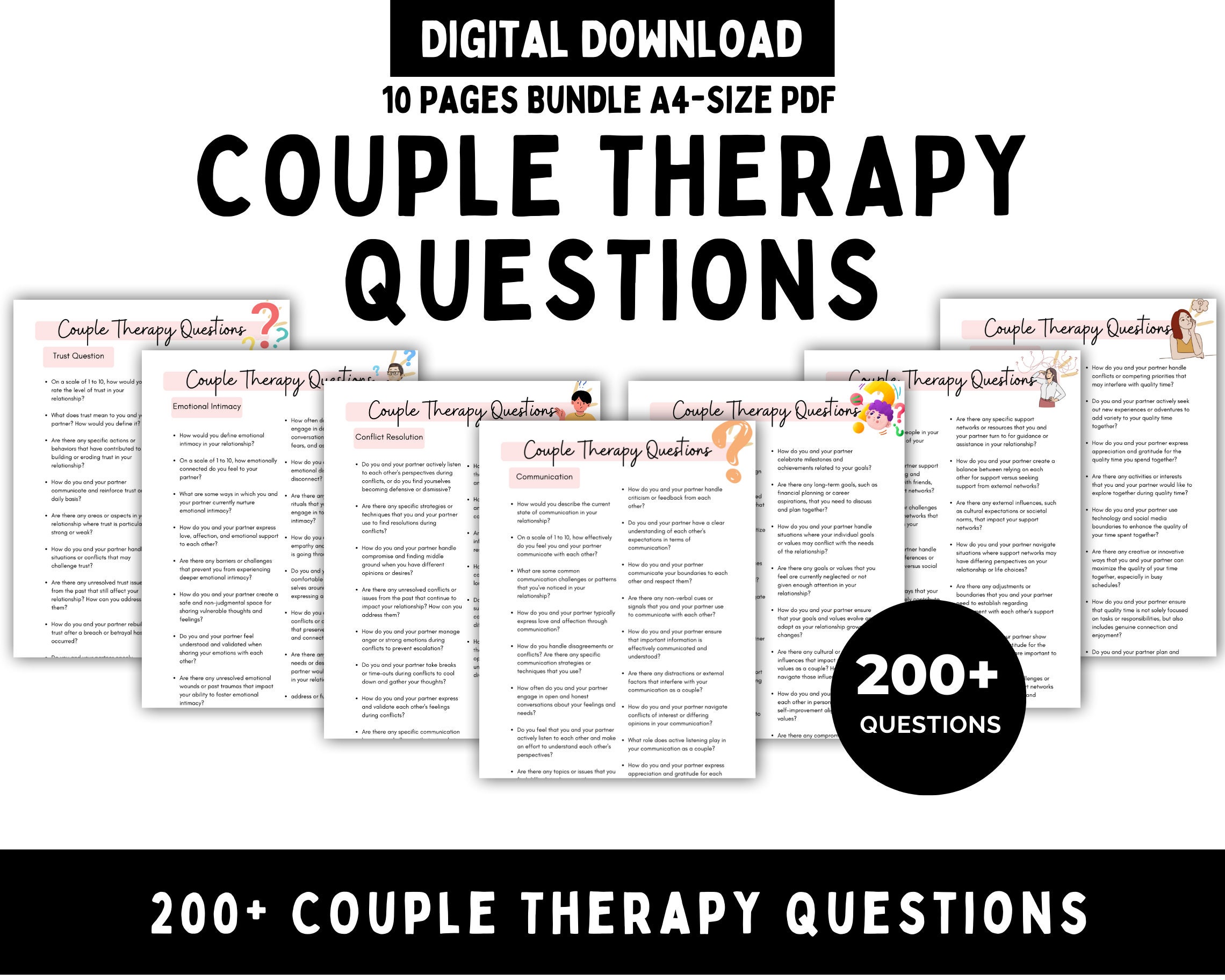 Couples Therapy Questions Marriage Counseling Session Questions Couples Therapy Intervention 