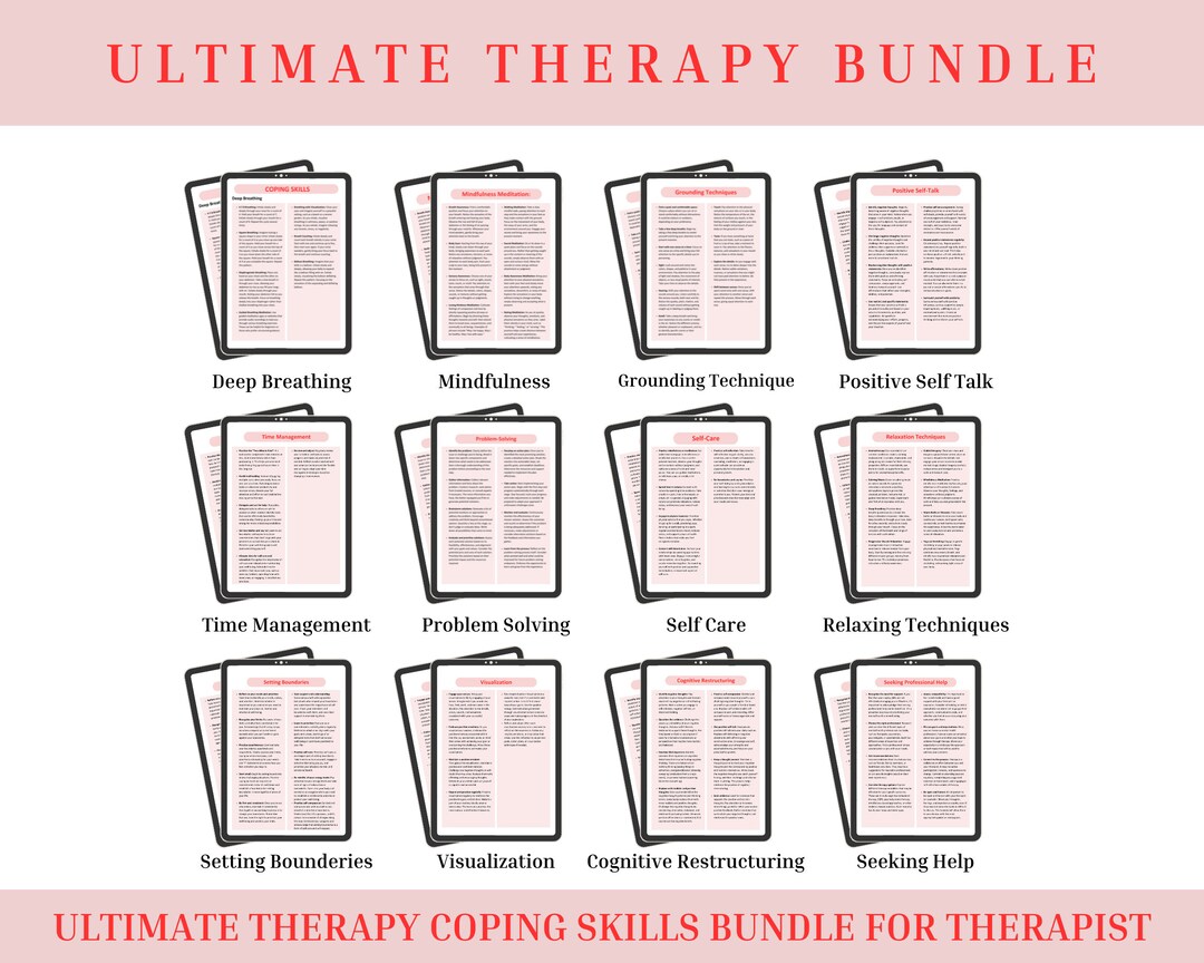 The Ultimate Therapy Bundle With Printable Resources Therapy - Etsy