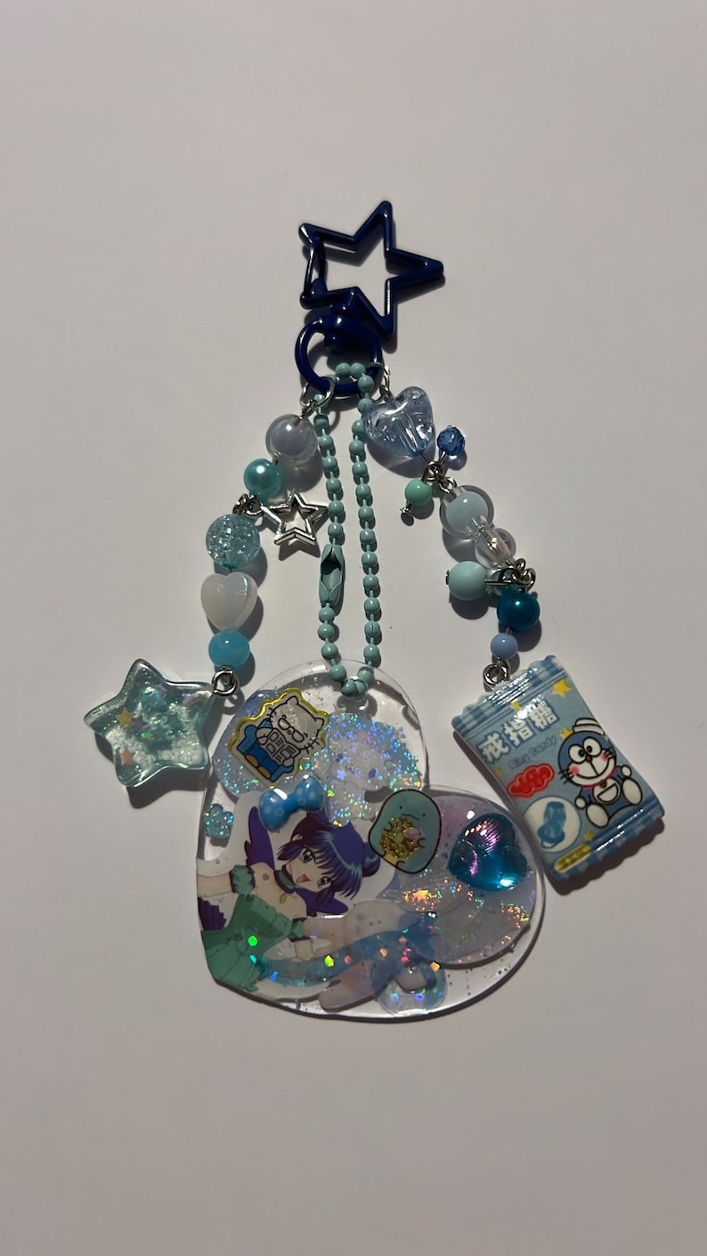 HANDMADE KAWAII Heart Keychains , Y2k , Game Character, 9 Types to ...