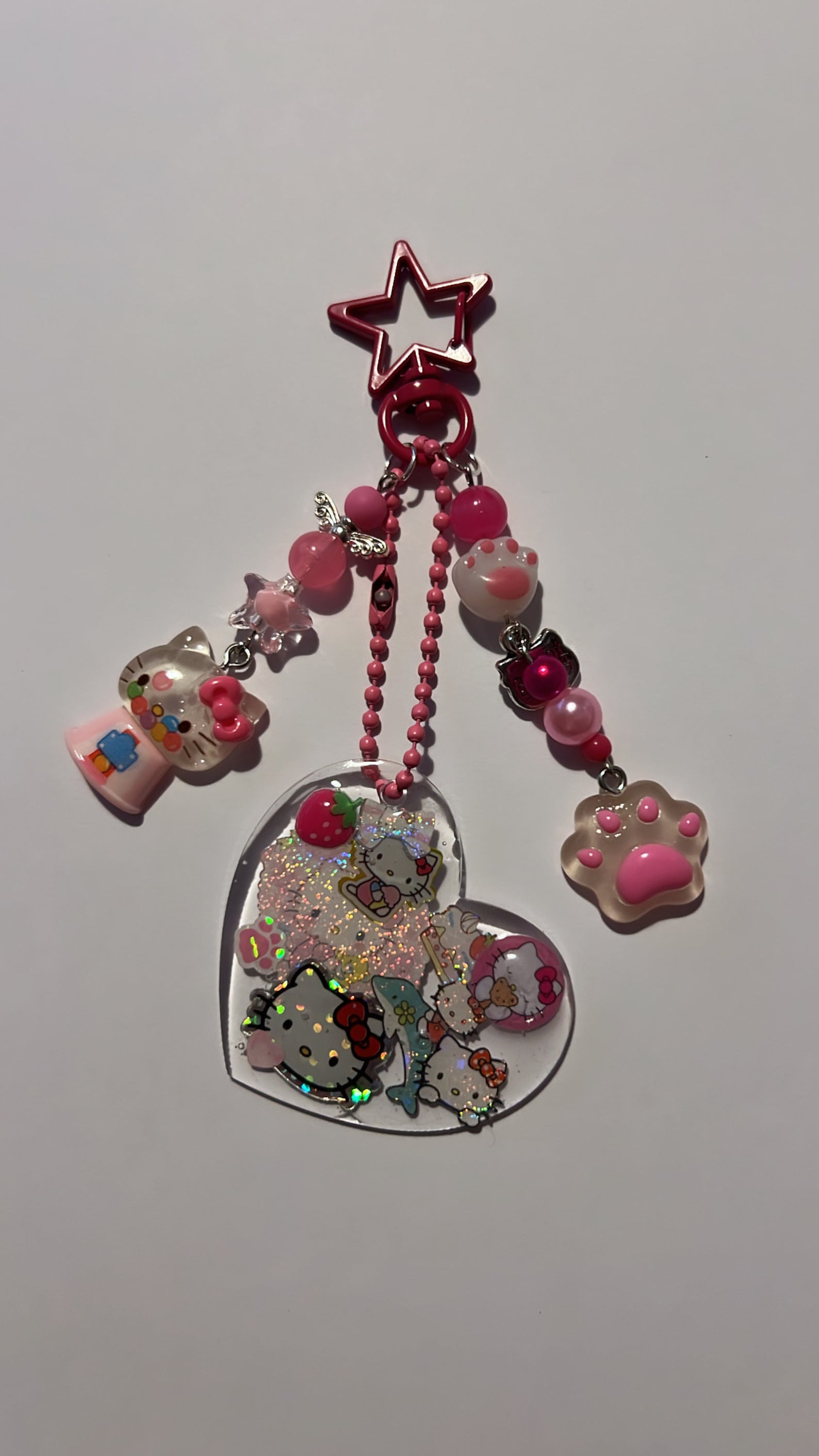 HANDMADE KAWAII Heart Keychains , Y2k , Game Character, 9 Types to ...