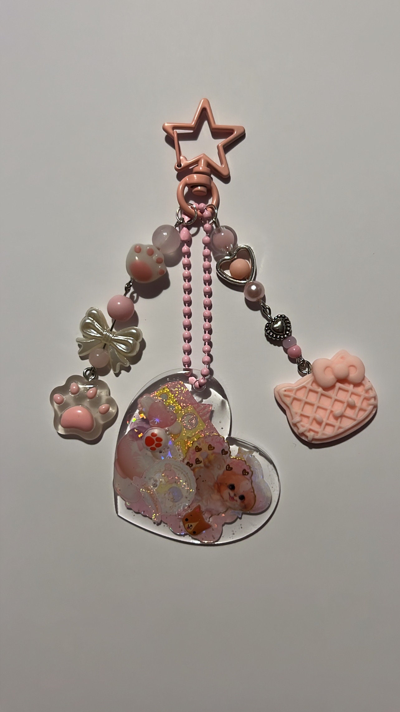 HANDMADE KAWAII Heart Keychains , Y2k , Game Character, 9 Types to ...