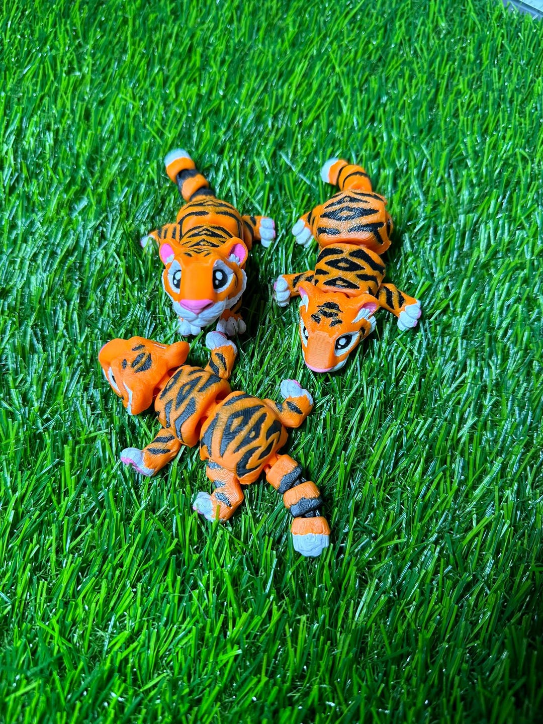 Articulating Tiger Fidget Animal - Etsy
