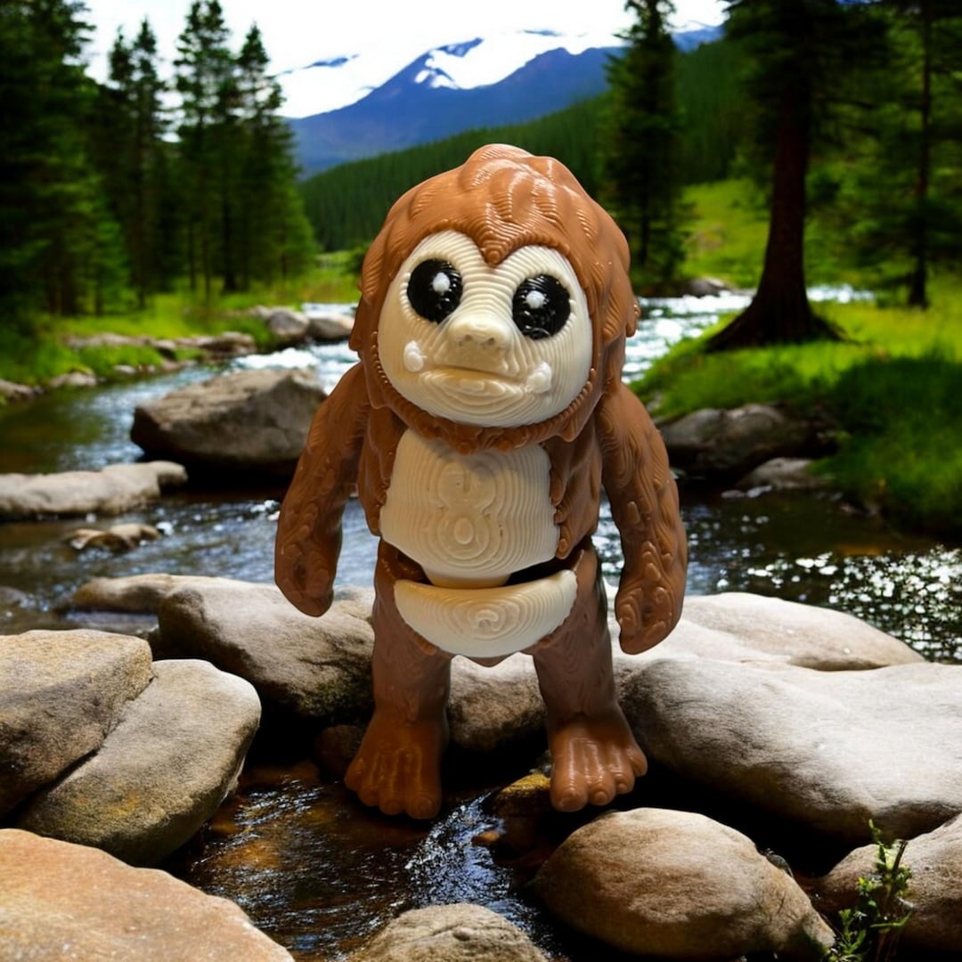 2.5 Inches Tall Big Foot or Yeti Fidget Animal Articulating - Etsy
