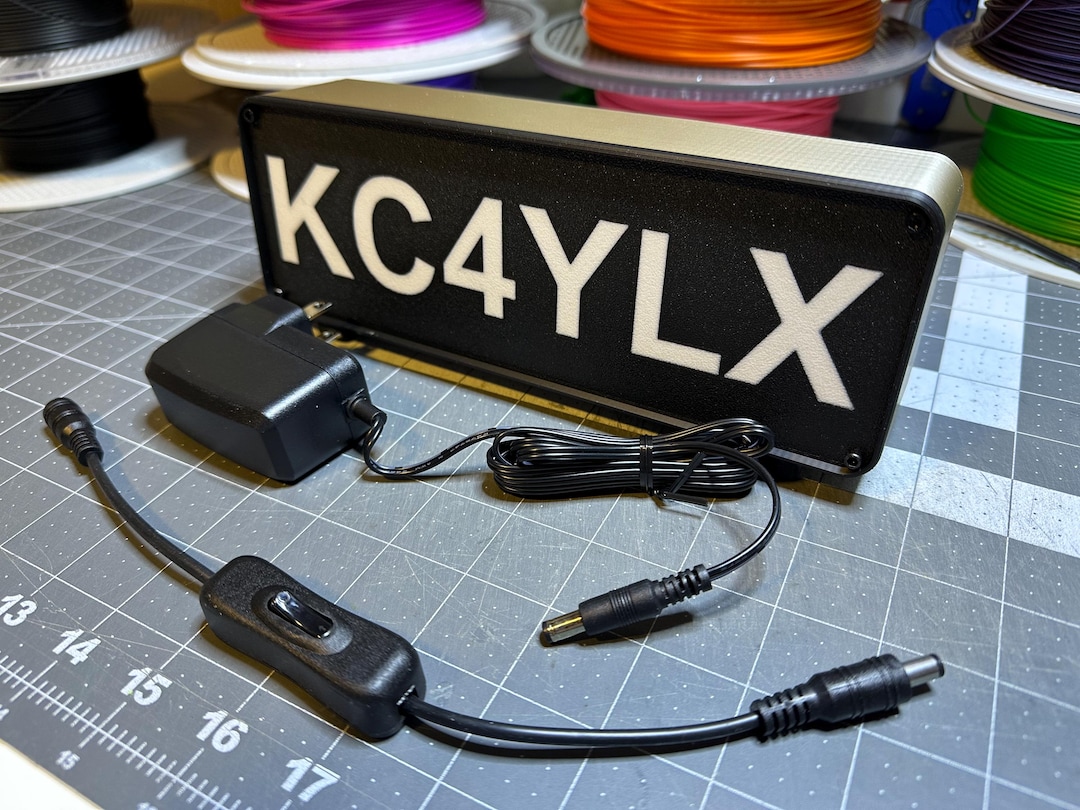 Custom Callsign LED Light Box: HAM GMRS Radio Station Decor - Etsy
