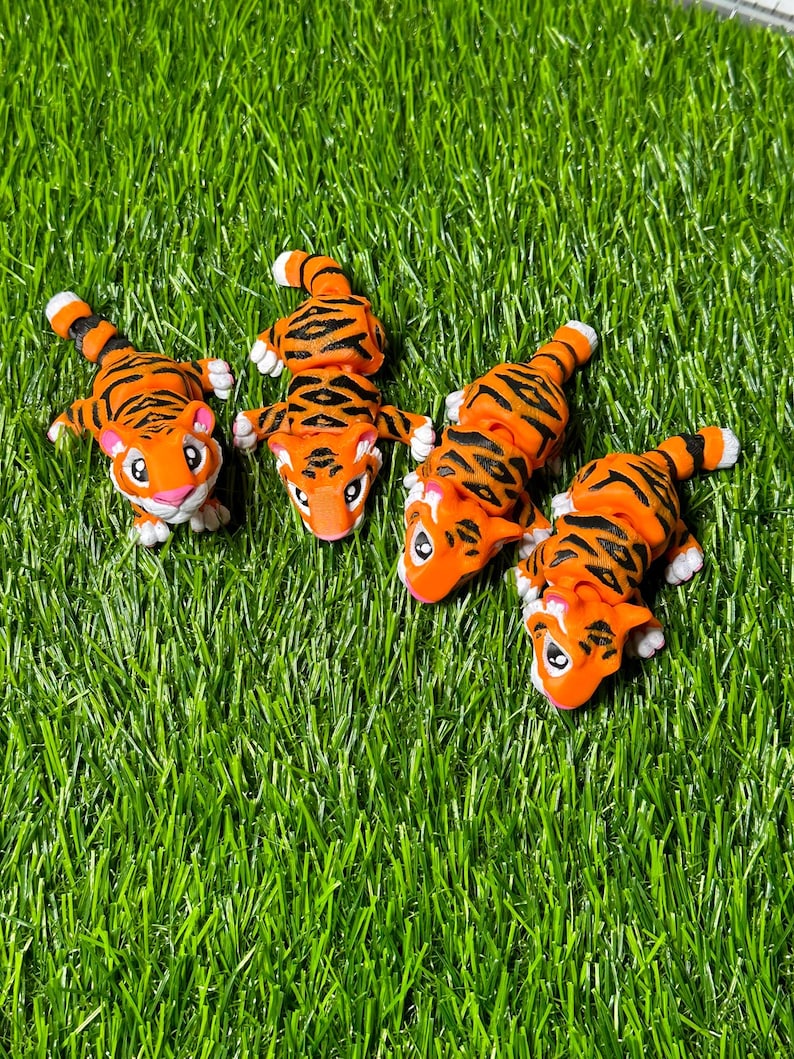 Articulating Tiger Fidget Animal - Etsy