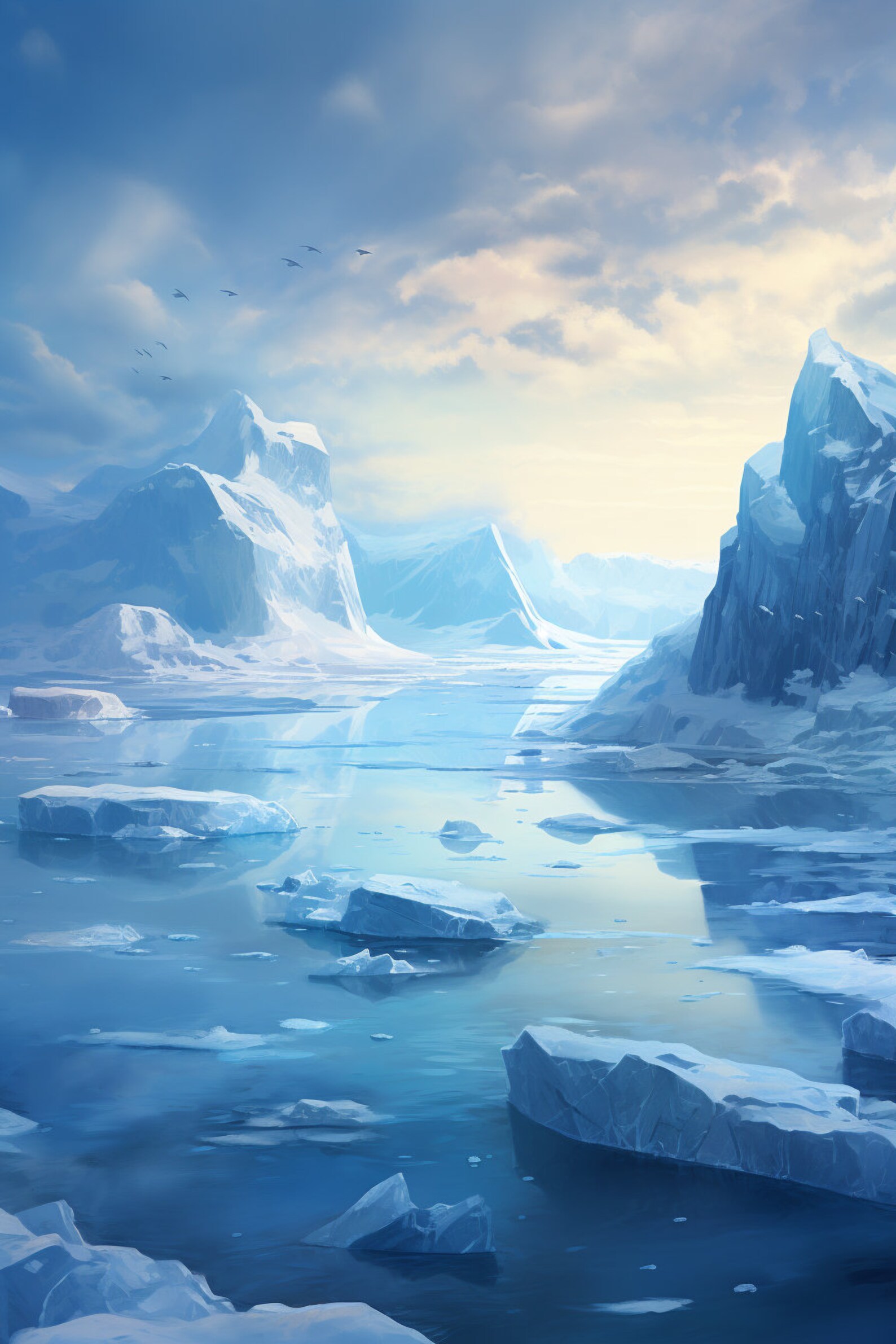 Towering Iceberg Antarctica Set of 4 Art Print Nature Arctic Polar ...