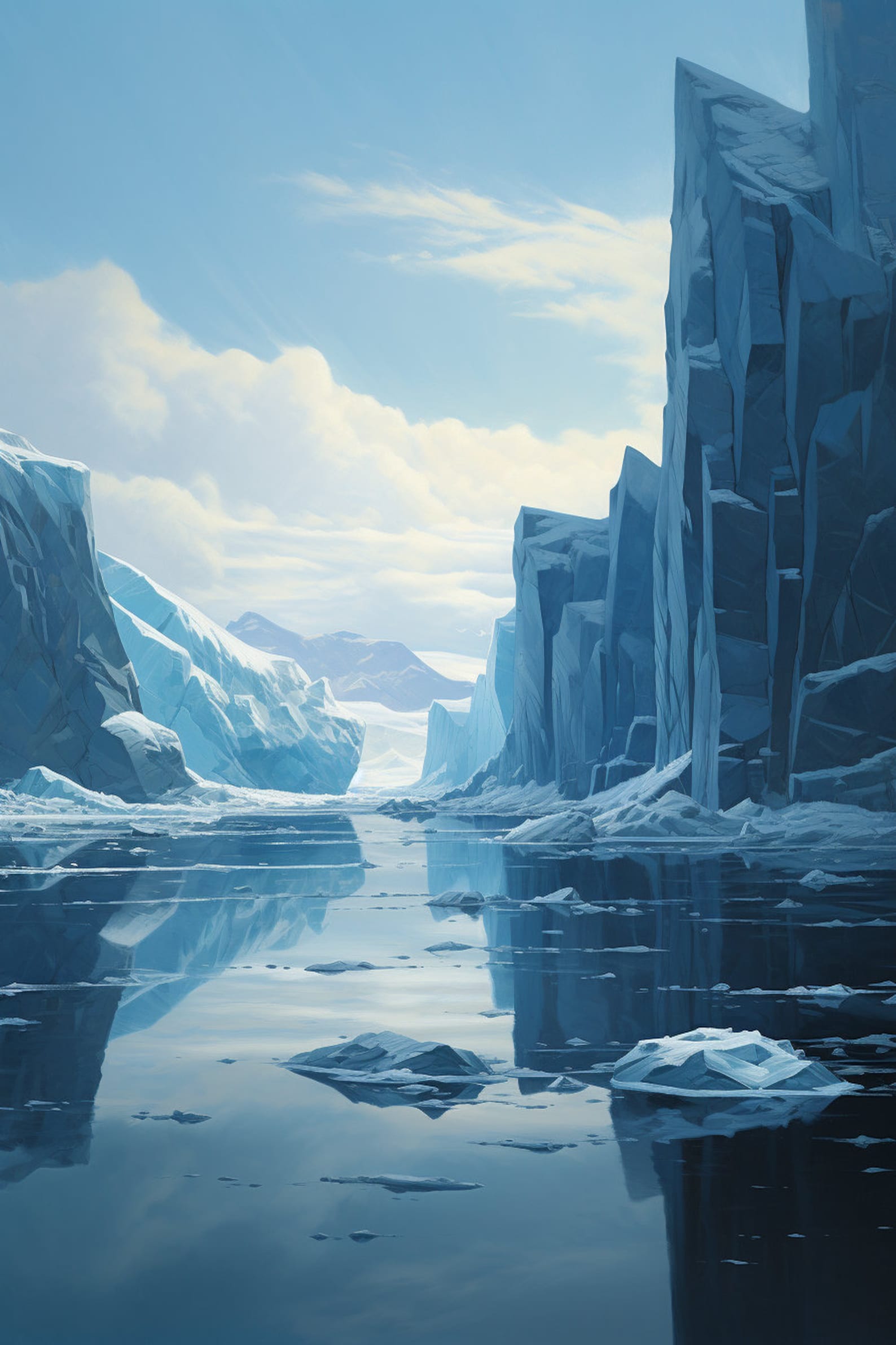 Towering Iceberg Antarctica Set of 4 Art Print Nature Arctic Polar ...