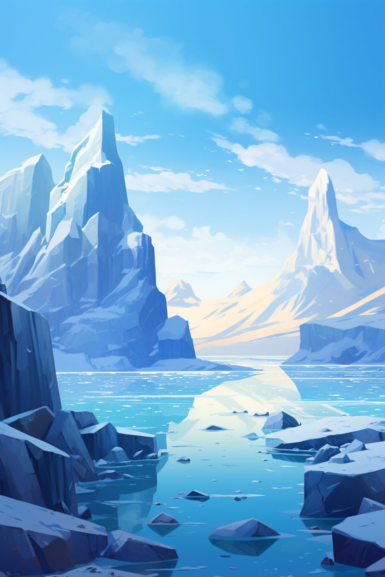 Towering Iceberg Antarctica Set of 4 Art Print Nature Arctic Polar ...