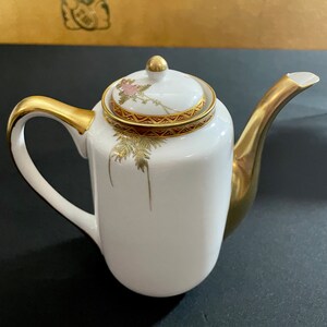 Antique/vintage Porcelain Nagoya Kutani Coffee Set With Coffee Pot ...