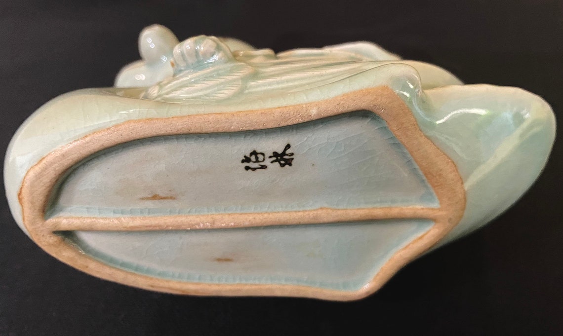 Vintage Korean Celadon Duck Shaped Water Dropper - Etsy