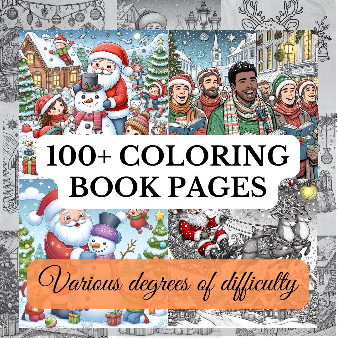 100+ COLORING BOOK PAGES | Various Degrees of Difficulty | Coloring ...