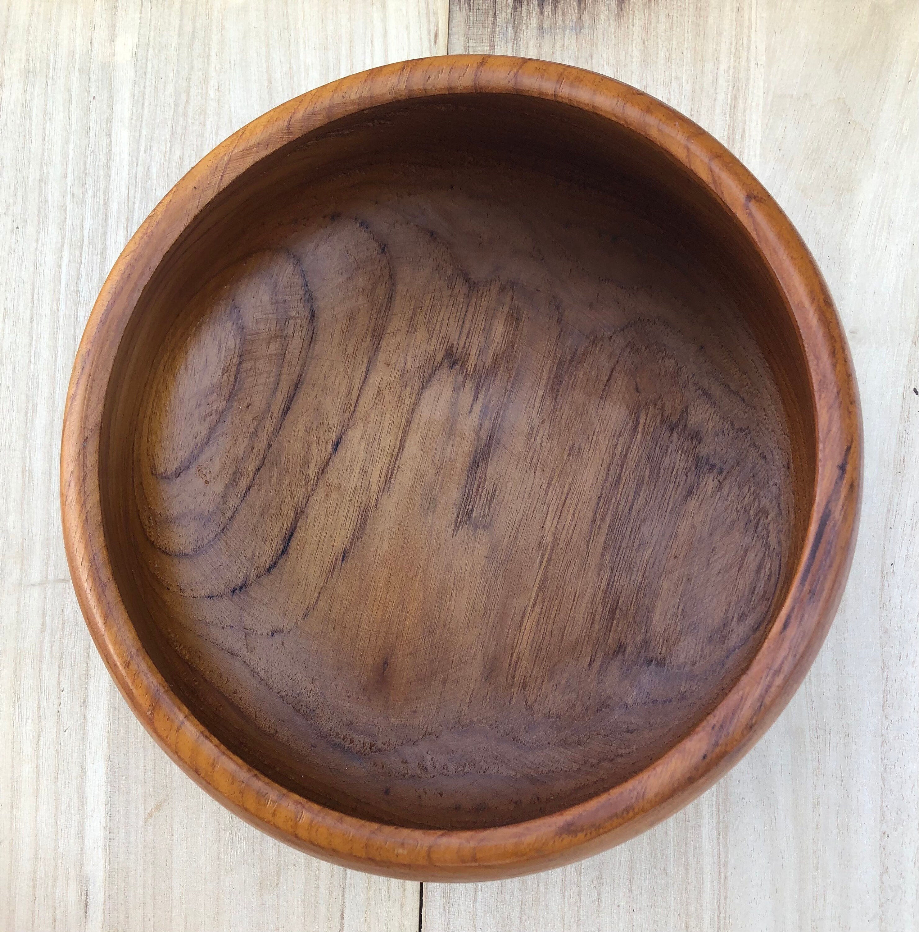 Wood Bowl ~ Genuine Teak Wood Made in Thailand for Gailystn-sutton ...