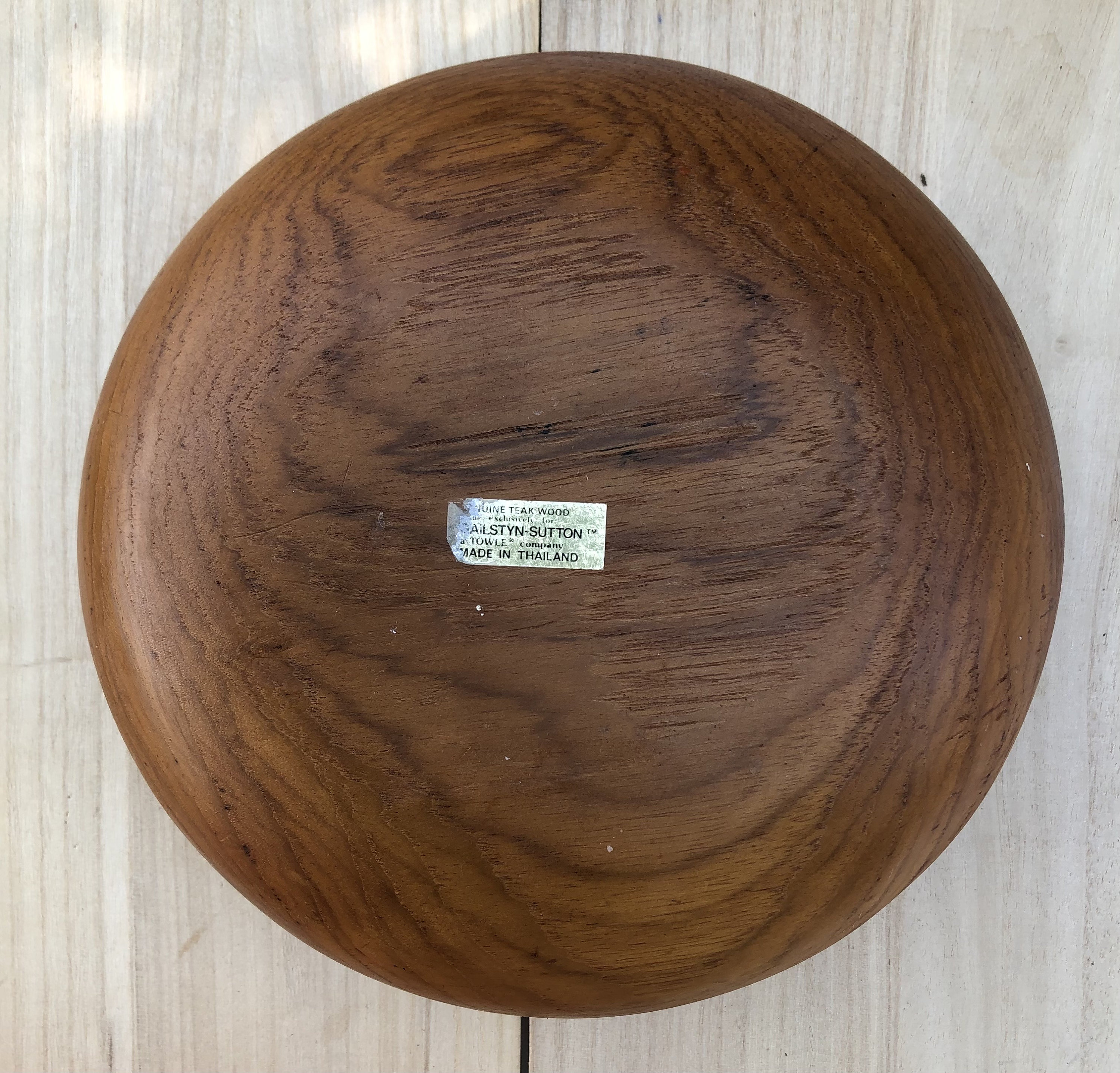 Wood Bowl ~ Genuine Teak Wood Made in Thailand for Gailystn-sutton ...