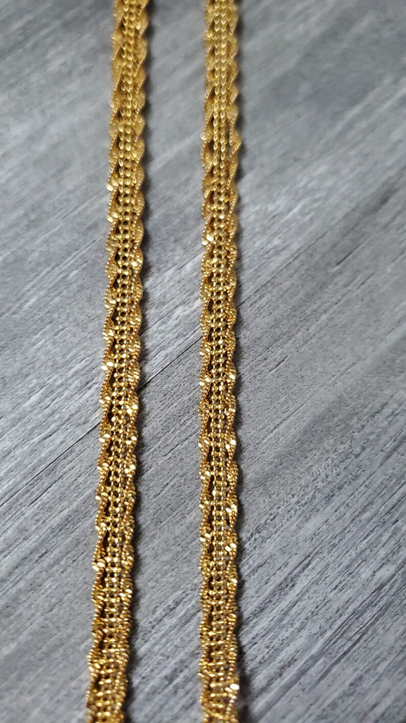 Gold Plated Long Chain - Etsy