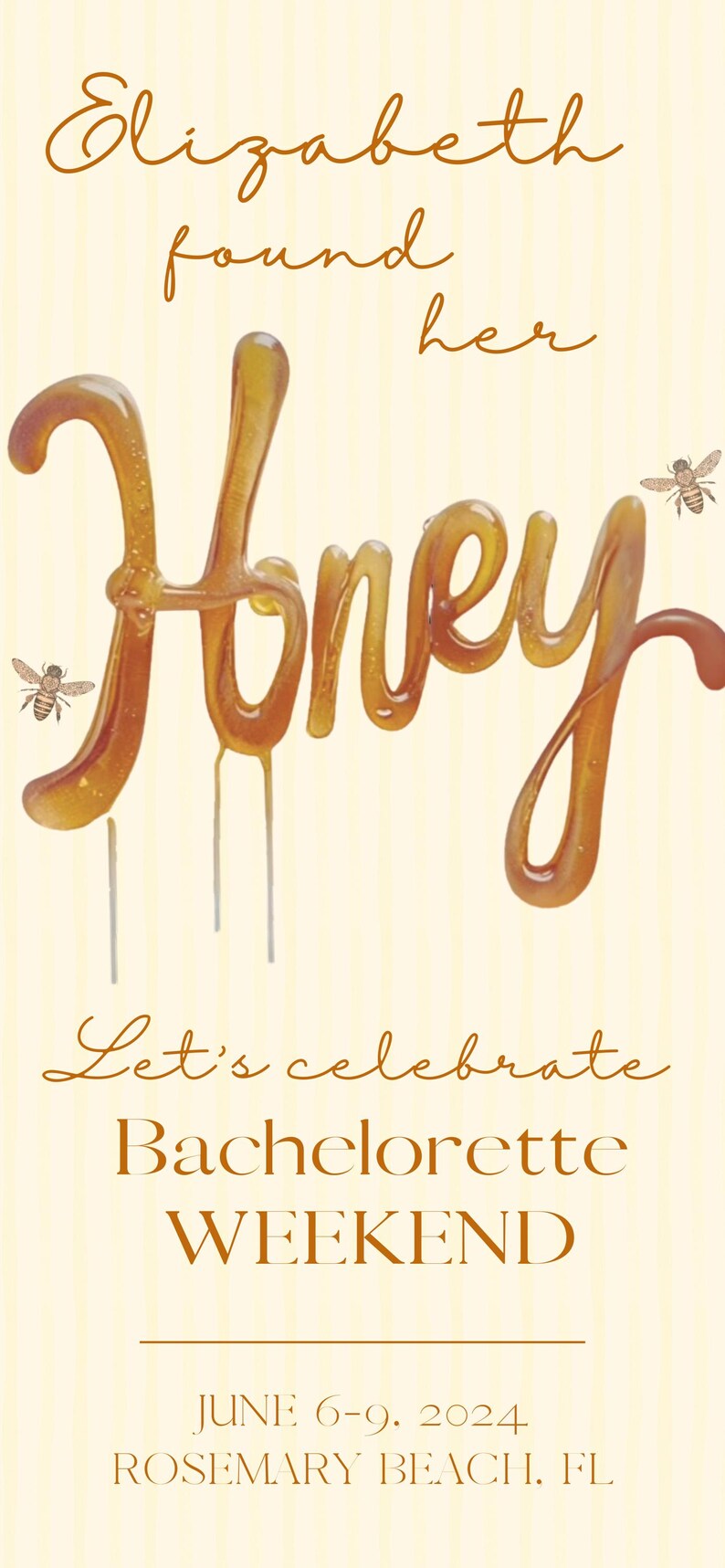 She Found Her Honey Bachelorette Party Digital Itinerary - Etsy