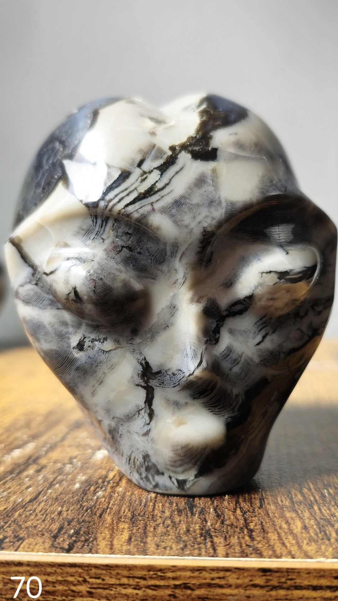 Alien Head Carving Large Volcano Agate - Etsy