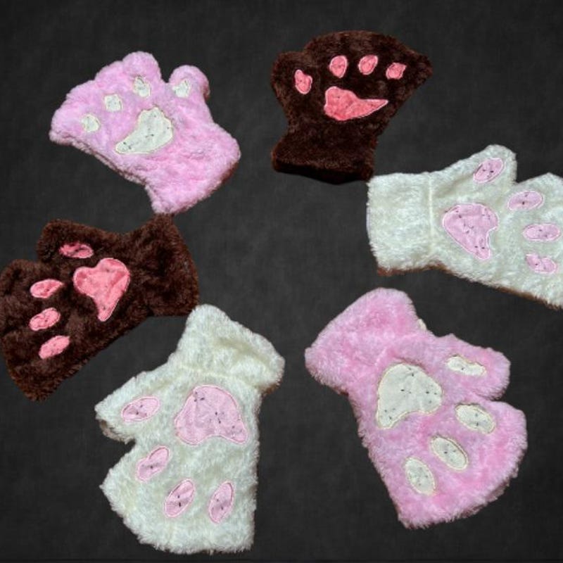 Gloves With Paws - Etsy
