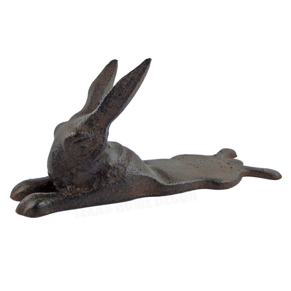 Cast Iron Bunny Figurine - Etsy