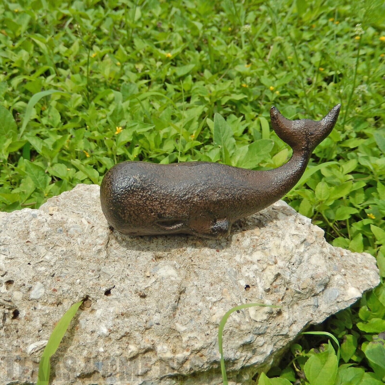 Small Cast Iron Sperm Whale Figurine Paperweight Rustic - Etsy