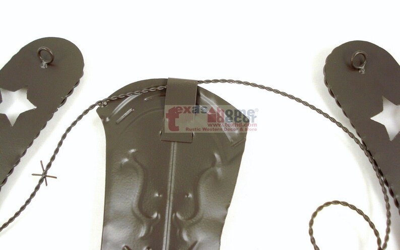 Welcome Sign Horseshoe Boot Stars Tin Metal Plaque Rustic - Etsy