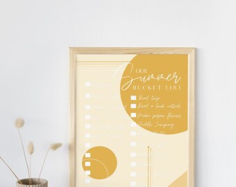 Summer Bucket List Bundle, Printable Kids Activities, Family Bucket ...