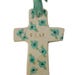Personalized Ceramic Cross With Velvet Ribbon: Floral Nursery Decor - Etsy