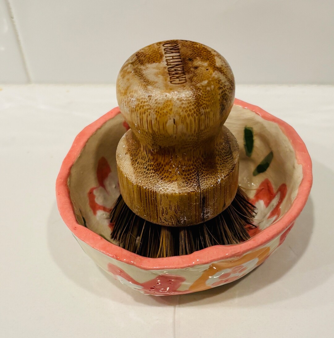Scrub Brush Holder and Scrub Brush. Hand Made by Ek Designs Studio Shop ...
