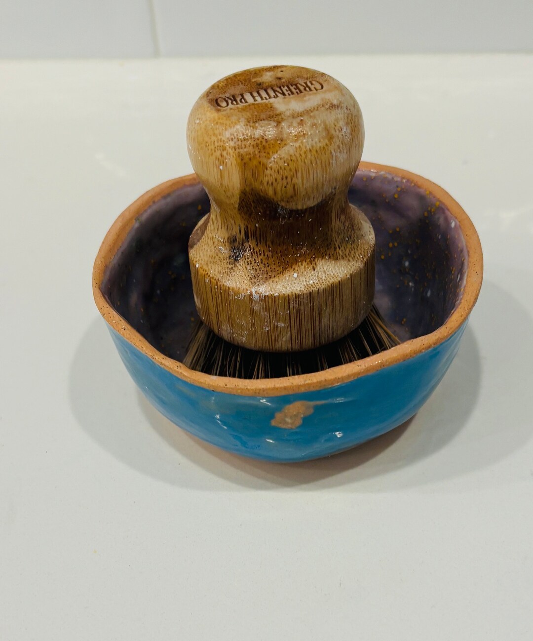 Scrub Brush Holder and Scrub Brush. Ready to Ship. Hand Made by Ek ...