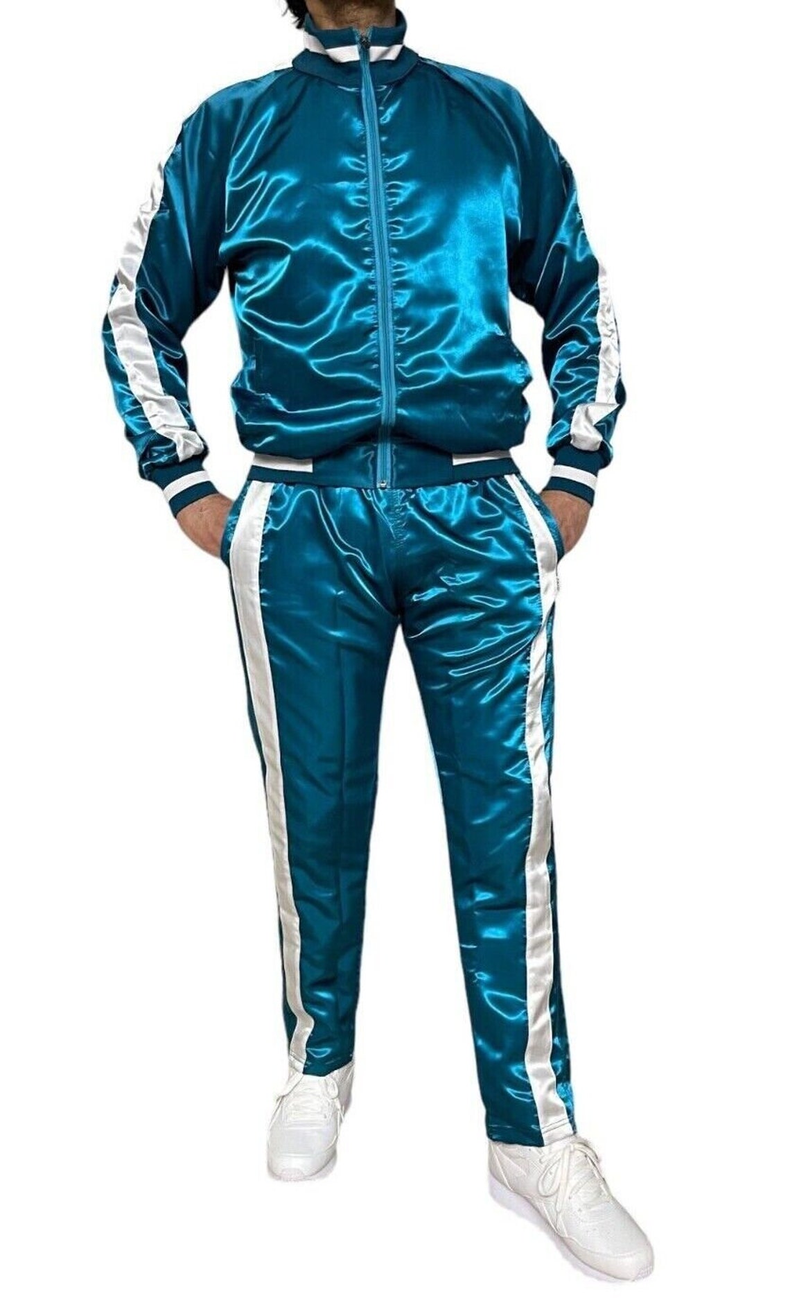 Satin Nylon Sport Jogging Suit Made of Shiny Nylon - Etsy