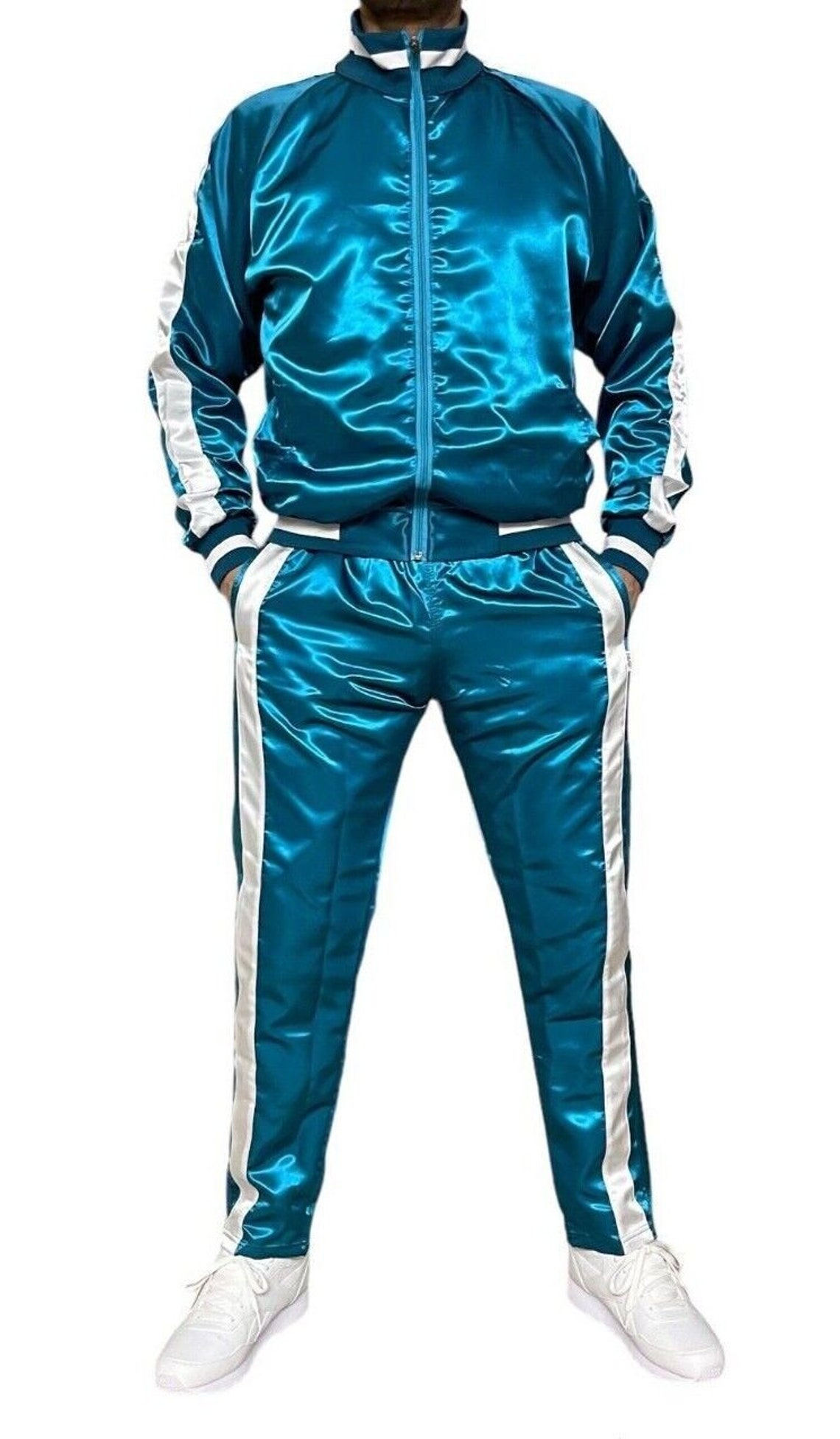 Satin Nylon Sport Jogging Suit Made of Shiny Nylon - Etsy