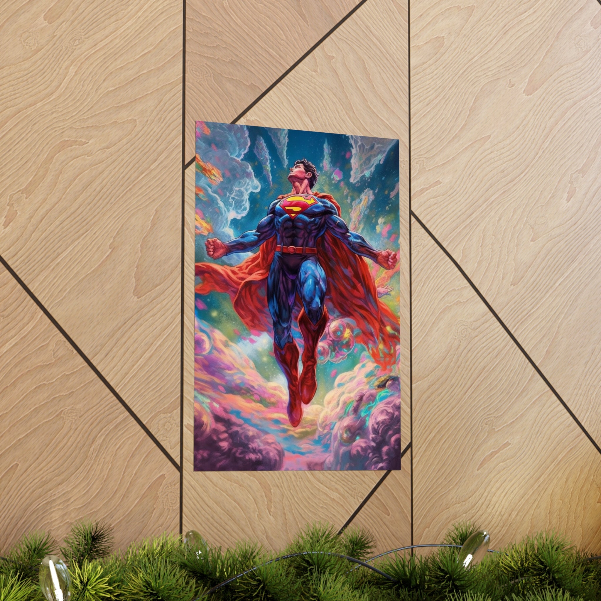 Superman Poster, Superman Art, Retro Superman Poster, Wall Art ...
