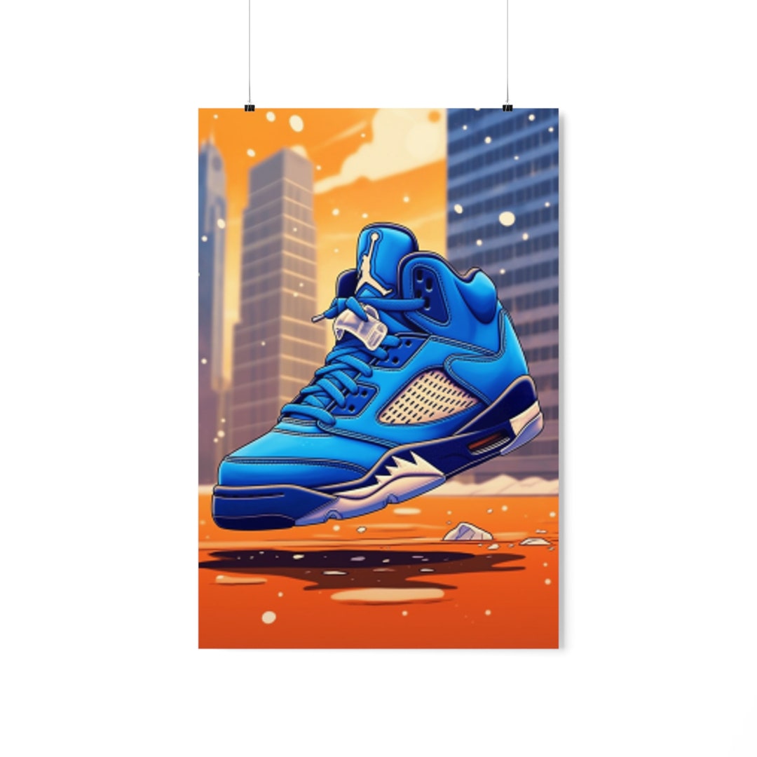 Jordan 5 Poster Jordans Poster Shoes Poster Shoes Poster. - Etsy
