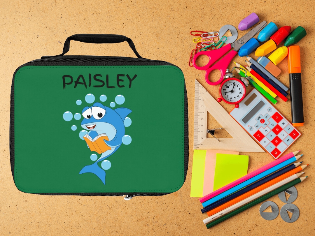 Personalized Shark Lunch Bag: Insulated Kids School Lunchbox - Etsy