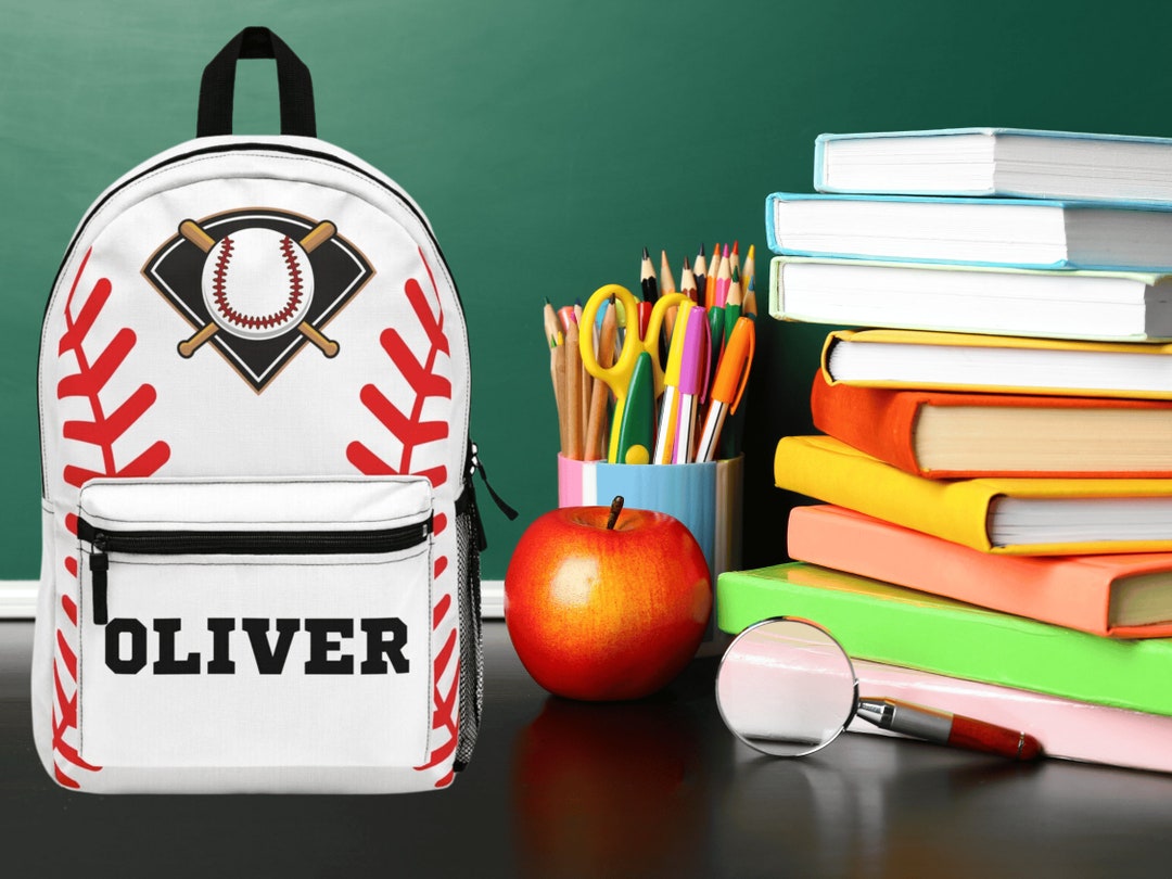 Personalized Baseball Backpack: Kids School Bag, USA Assembled - Etsy