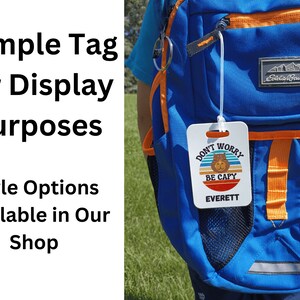 Kids Backpack Tag | Child Schoolbag Label | Back to School | Book Bag ...