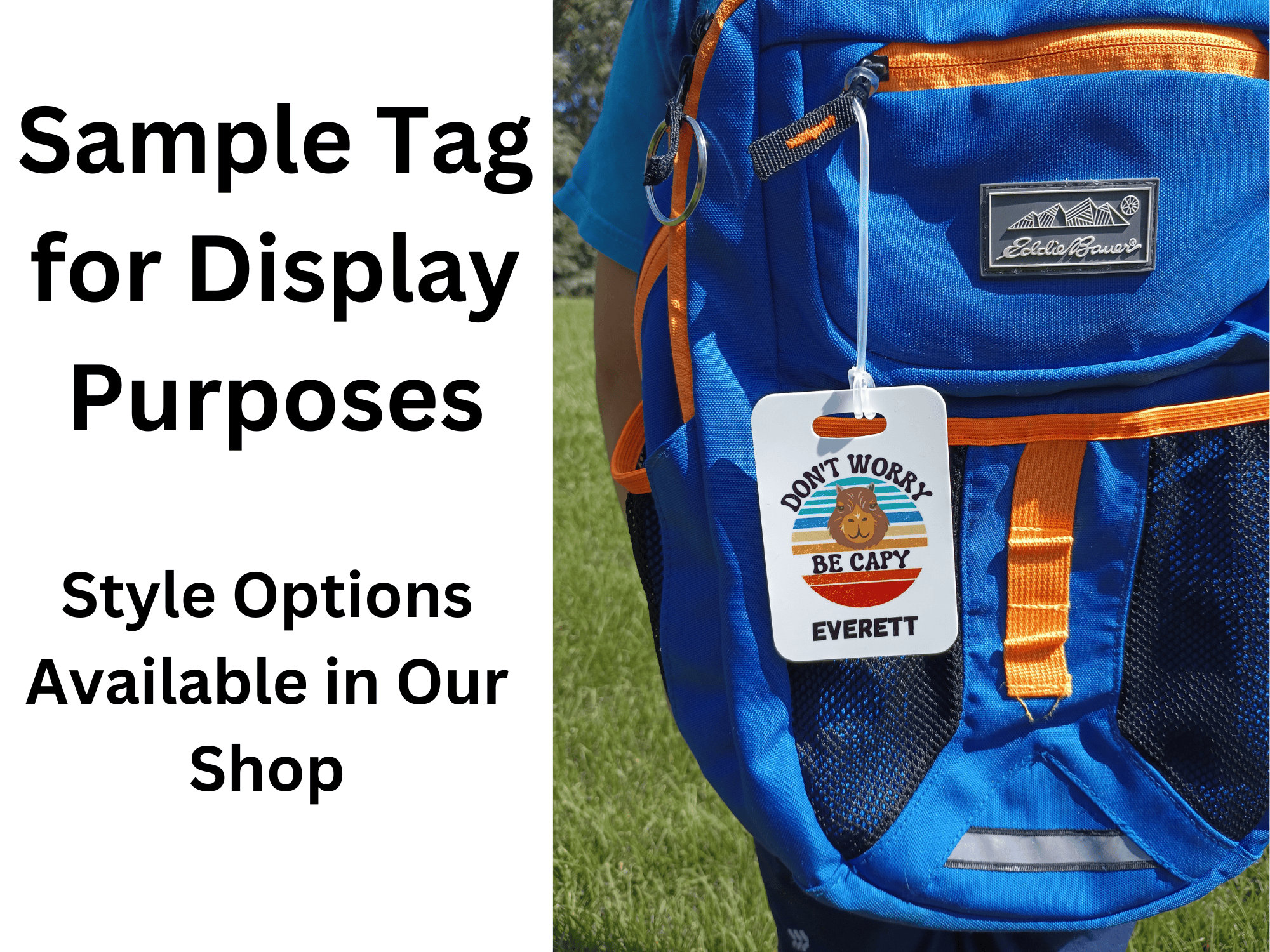 Kids Backpack Tag Child Schoolbag Label Back to School - Etsy