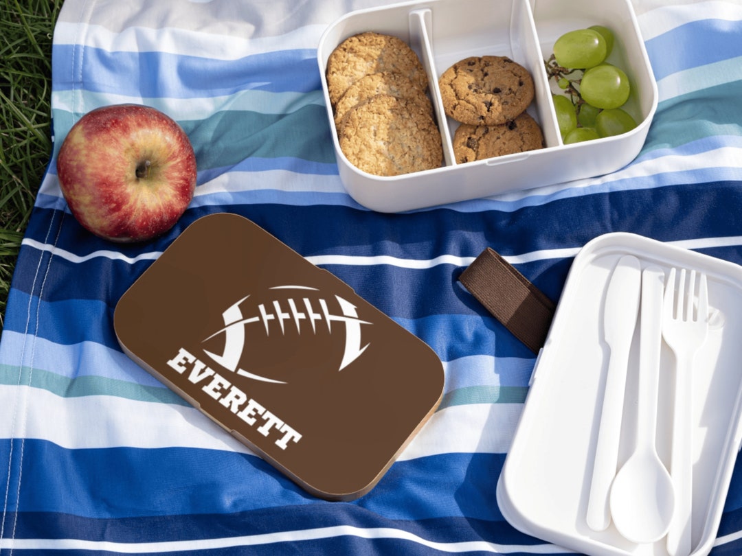 Custom School Lunch Box | Bento Lunch Bag | Custom Football Gift ...