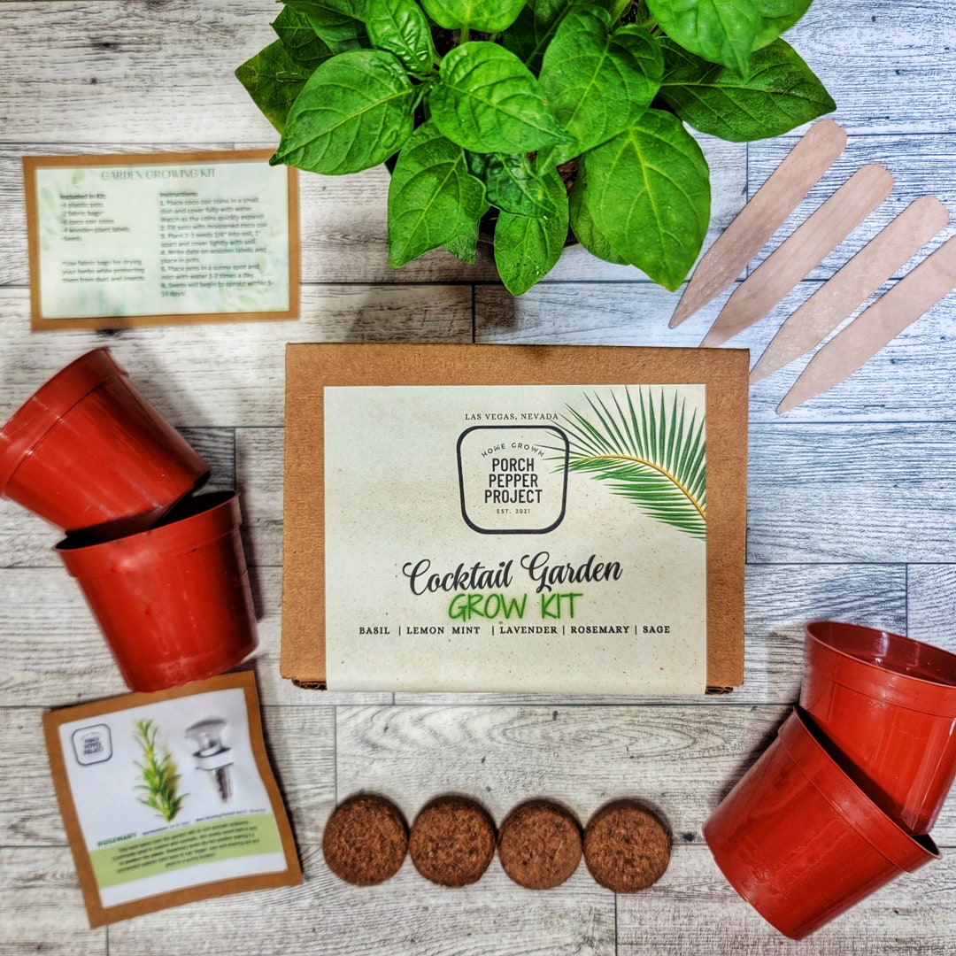 Cocktail Garden Starter Grow Kit - Etsy