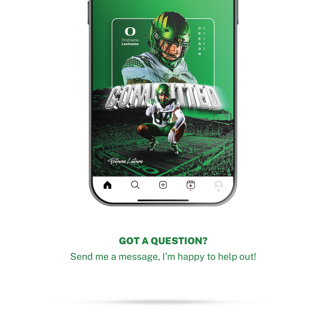 Editable Commitment Graphic PSD | Sports Photoshop Template - Etsy