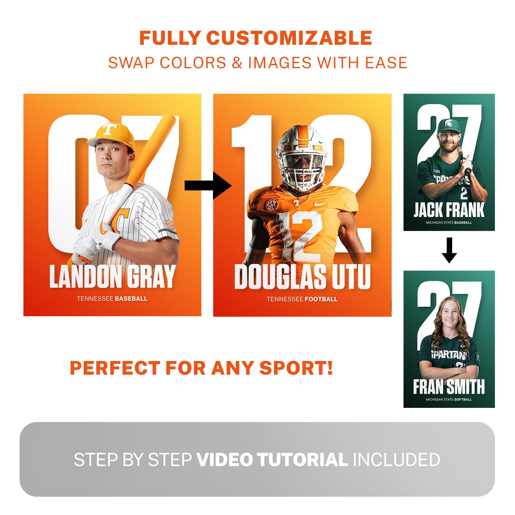 Sports Banners PSD Pack | 2 Editable Photoshop Templates | 2'x3' Banner ...