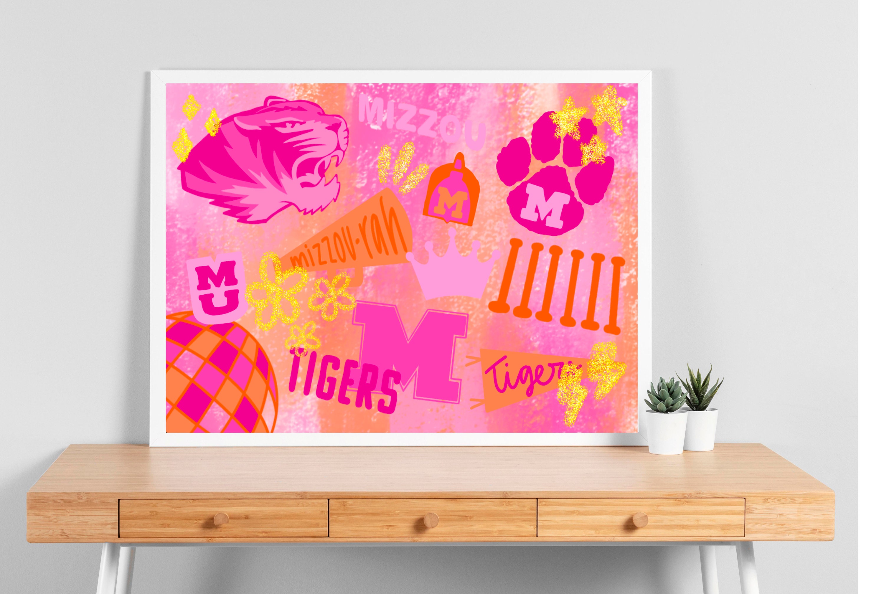 Mizzou Collage Wall Art and Décor Preppy, Colorful, Trendy Digital ...