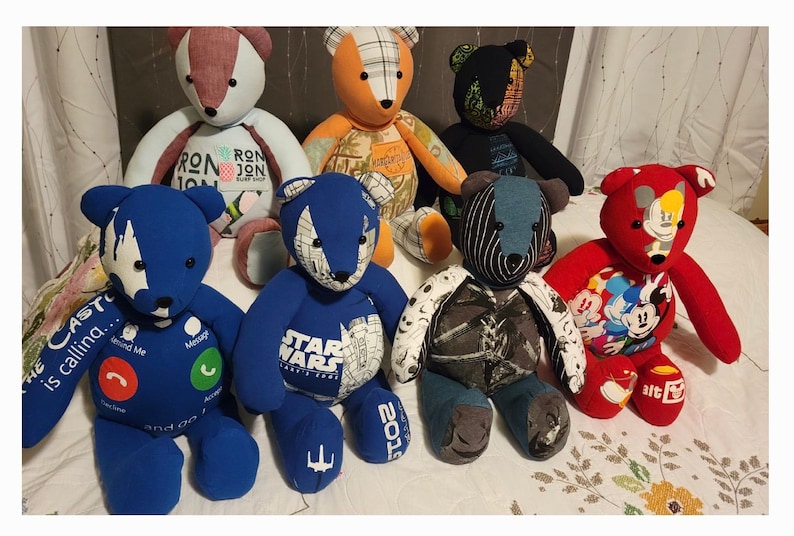 Memorial Bears Made With Loved Ones Clothing - Etsy