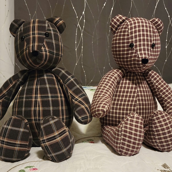 Memory Bears Made With Loved Ones Clothing (You'll Enjoy) - Etsy