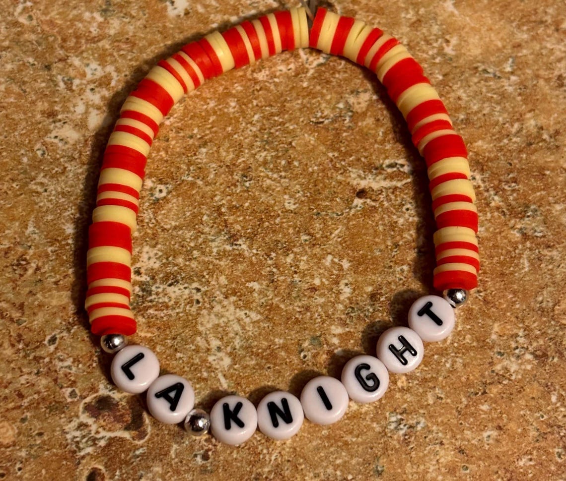 LA Knight Beaded Bracelet | WWE | Yeah - Etsy