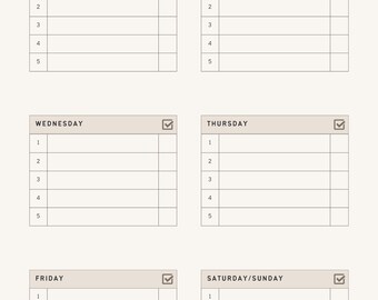 Daily Printable to Do List Priority Checklist Task Management Planner ...