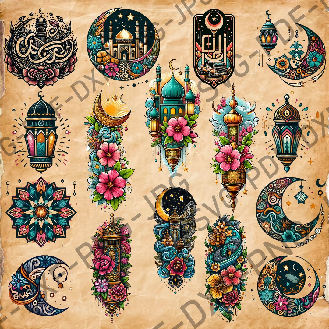 Exclusive 16 Ramadan SVG, Black and White Svg File, 1500x1500 Pixels ...