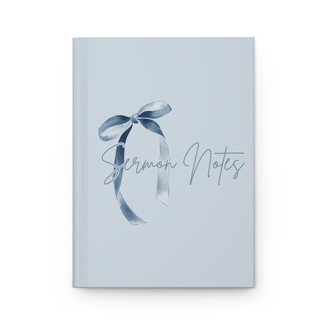 Sermon Notes Hardcover Journal, Bible Study Notebook, Gifts for ...