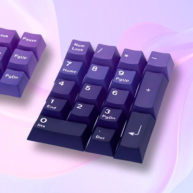 132 Keys PBT Keycaps Cherry Profile Purple Double Shot Key Caps for ...
